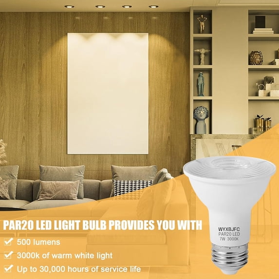 XUERUI-Par20 LED Bulbs 7w (Equivalent 50w), 6 Pack Dimmable Led Flood ...