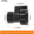 XUERUI-Plastic Garden Hose Shut Off Valve, 6 Pack 3/4'' Standard Water ...