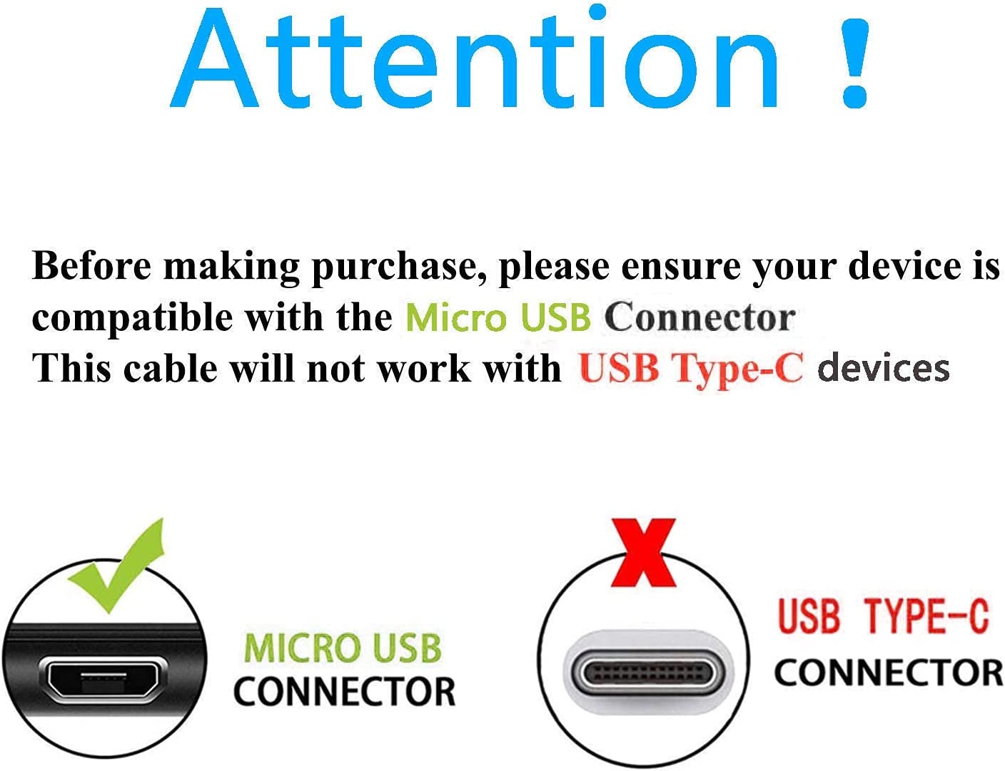 XUERUI-Replacement USB Data Transfer Power Charging Charger Cord Cable ...