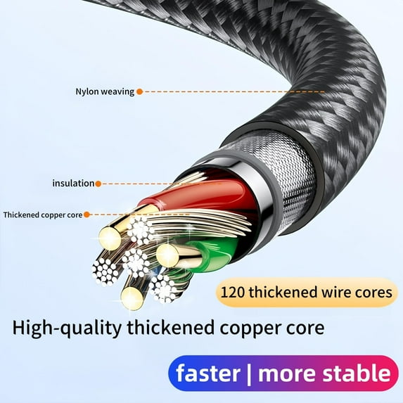 XUERUI-Right Angle USB C Cable, Type C 90 Degree Cable, Braided USB ...