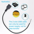 XUERUI-Short Charging USB 2 Wire Pigtail Cable (4 Pack 12 Inch) 30cm ...
