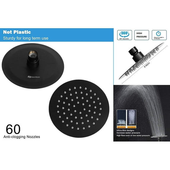 XUERUI-Shower Head and 15 Stage Shower Filter Combo, High Pressure ...