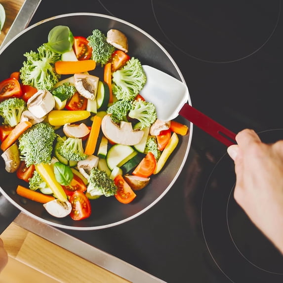 XUERUI-Silicone Rubber Spoonulas for Kitchen Use Pack of 3, 16-Inch ...