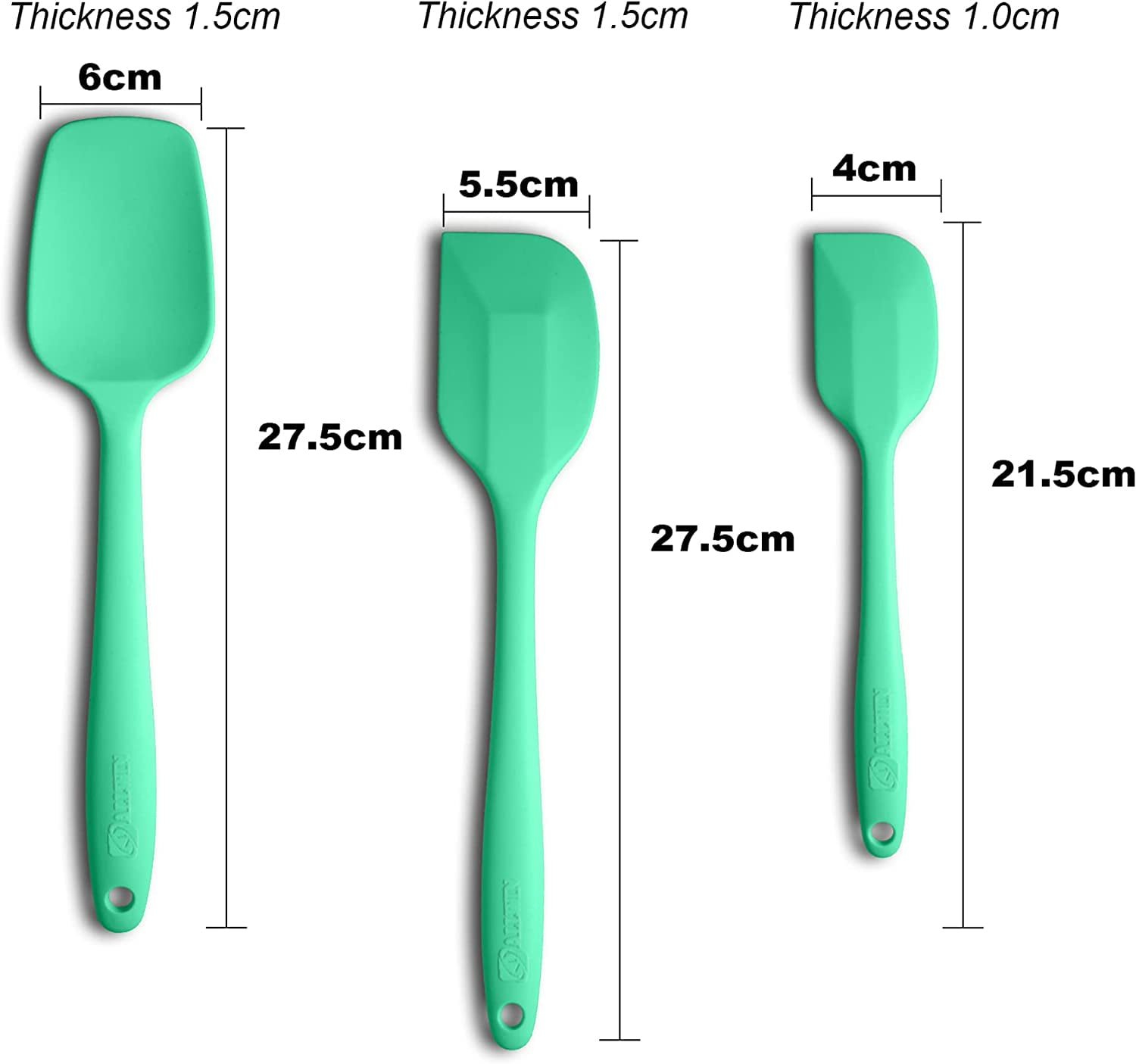 XUERUI-Silicone Spatula 3-piece Set, Ergonomic Handle High Heat ...