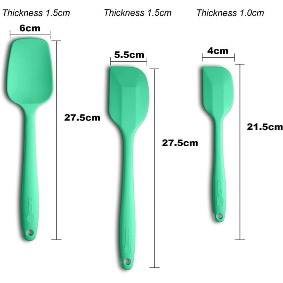 XUERUI-Silicone Spatula 3-piece Set, Ergonomic Handle High Heat ...