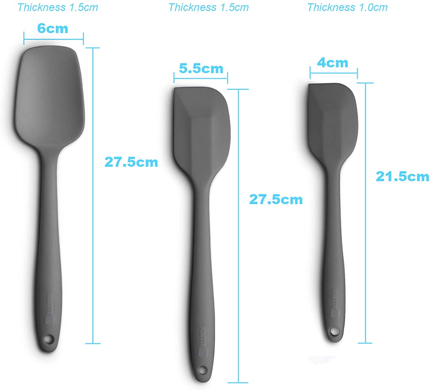 XUERUI-Silicone Spatula 3-piece Set, Ergonomic Handle High Heat ...