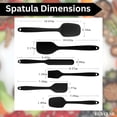 XUERUI-Silicone Spatula Set 6 pcs Heat Resistant Non Stick Flexible ...