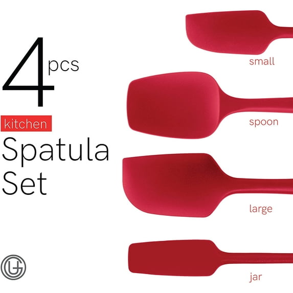 XUERUI-Silicone Spatula Set 600°F - High Heat Resistant Nonstick, Small ...