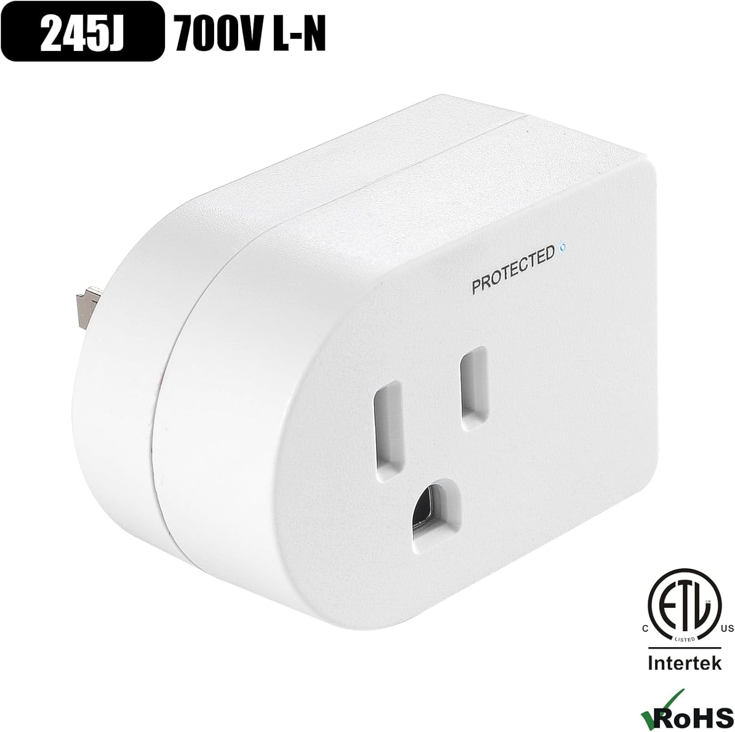 XUERUI-Single Surge Protector Plug with ON/Off Switch, ETL Listed ...