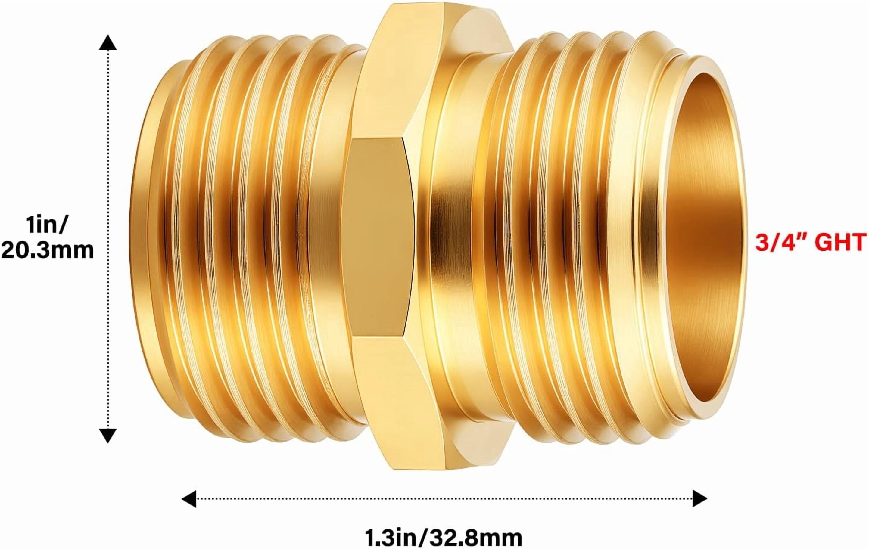 XUERUI-Solid Brass Garden Hose Fittings Male Connectors Adapter Heavy ...