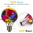 XUERUI-Stained Glass Edison LED Light Bulb, E26 Standard Base 6 Watts ...