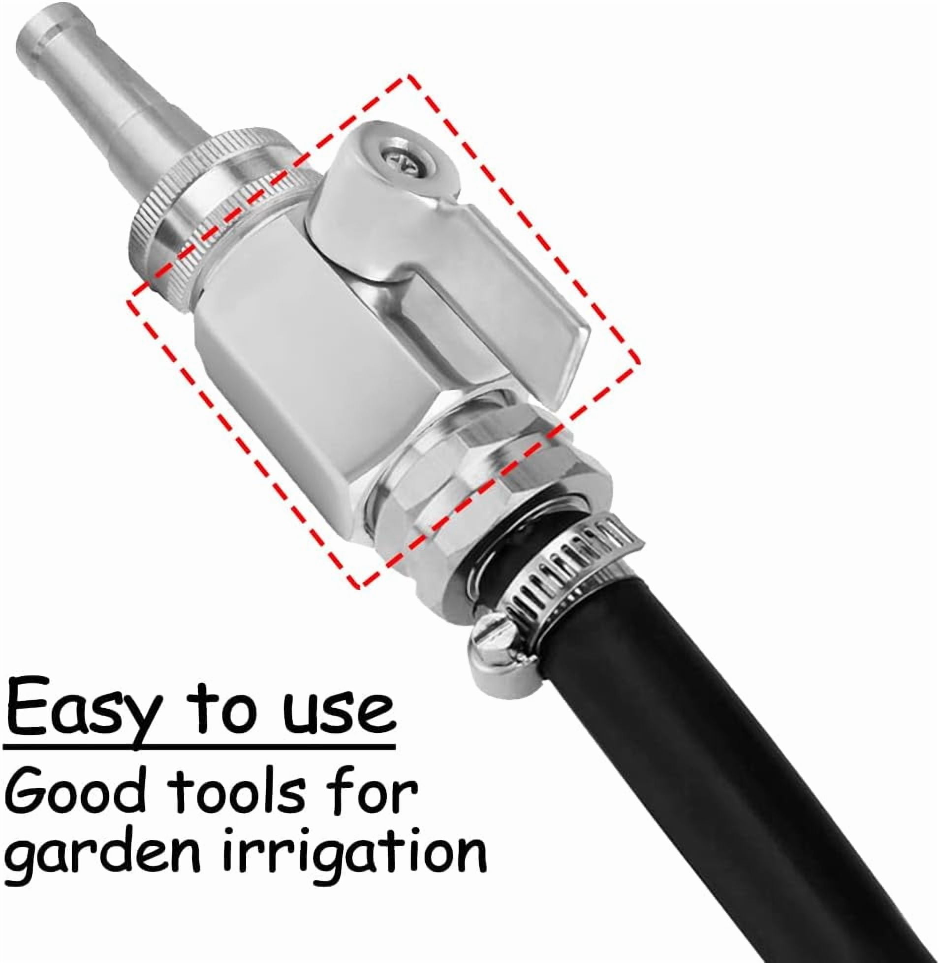 XUERUI-Stainless Steel Heavy Duty Garden Hose Shut Off Valve 3/4 Inch ...
