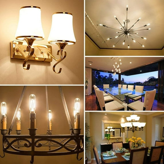 XUERUI-T20 T6 Small LED Bulb Long Filament 2W Equal 25 Watt E12 ...