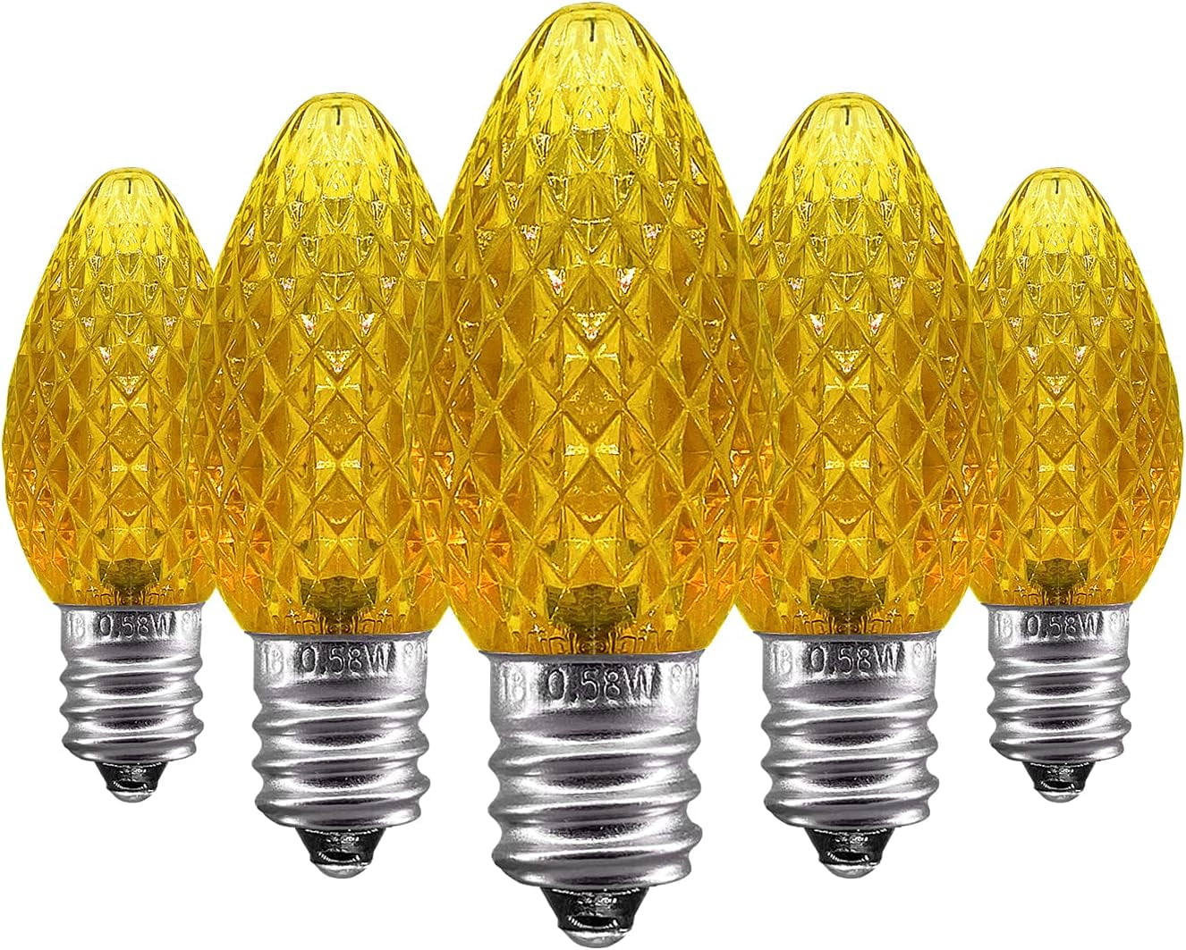 XUERUI-UL Listed Box of 25 C7 Led Replacement Bulbs,2 SMD LEDs in Each ...