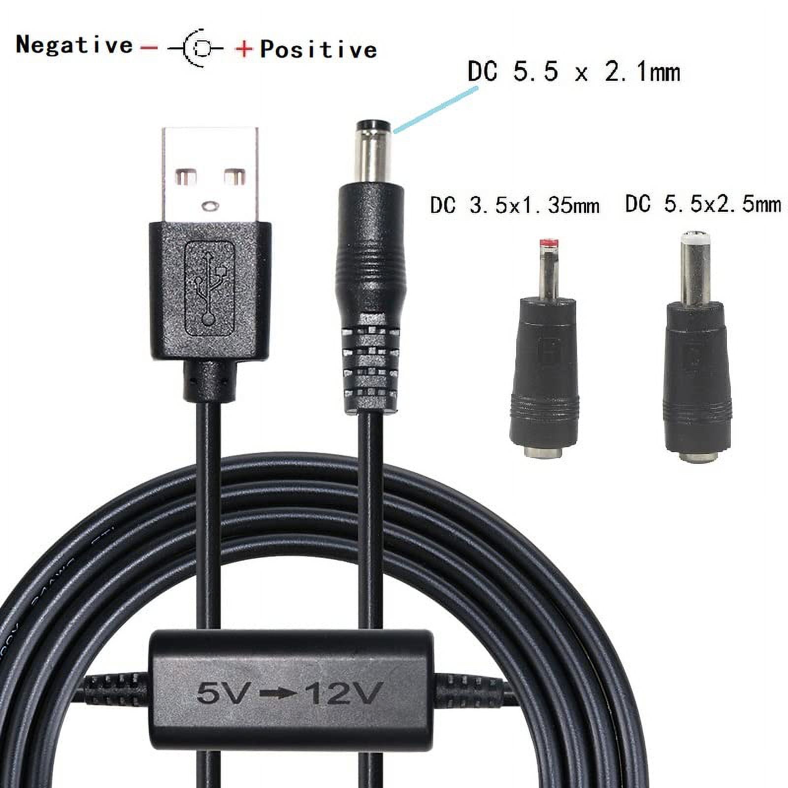 XUERUI-USB 5V to 12V DC - Voltage Step-Up Converter Cable (12 Volt 1 ...