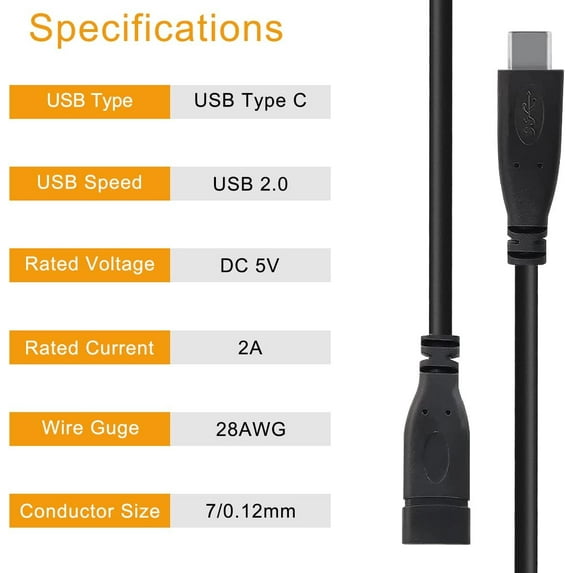 XUERUI-USB C Cable Type C Female Male Connector to 4 Pin DIY Solderable ...