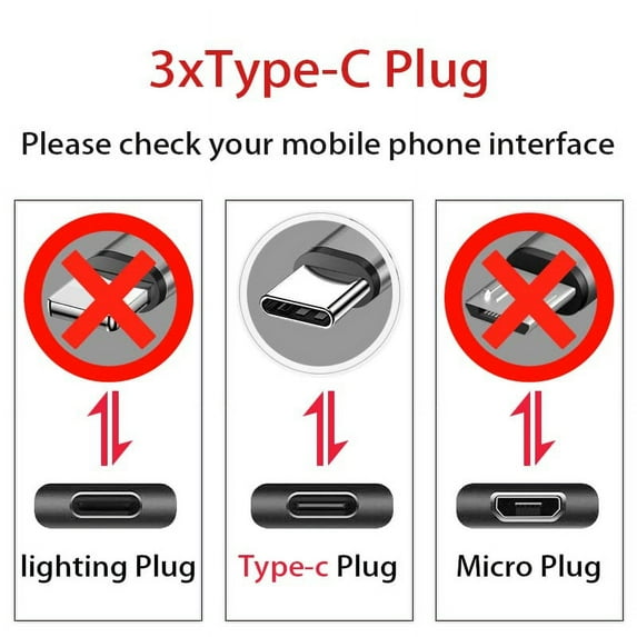 XUERUI-USB C Splitter Cable,USB C Male to 3 Type-C Male Charge Cable,3 ...