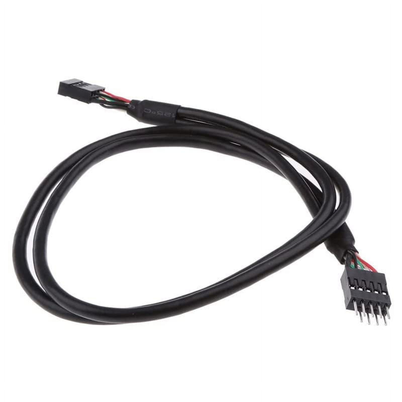 XUERUI-USB Header Extension Cable, USB 2.0 9-Pin Male to 9-Pin Female ...