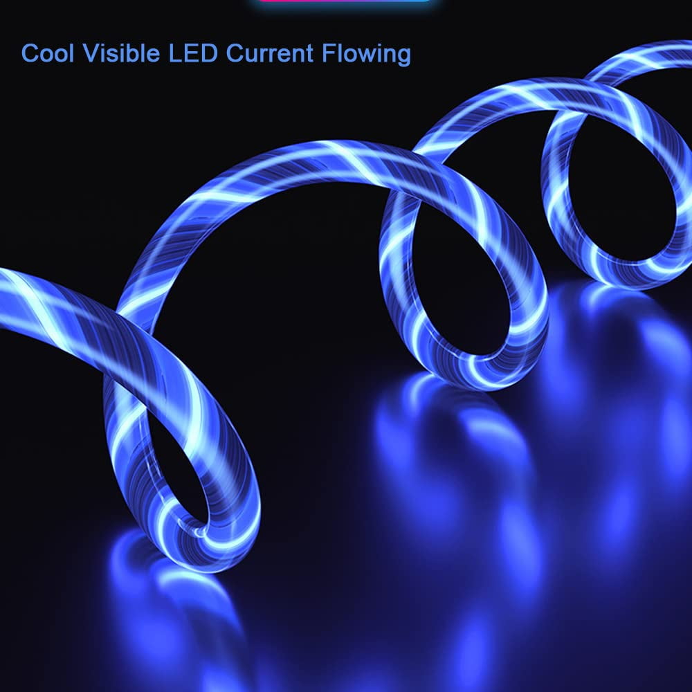 XUERUI-USB Type C to USB A 2.0 Android Charger Cable Fast Charging High Data Speed Visible Blue ...