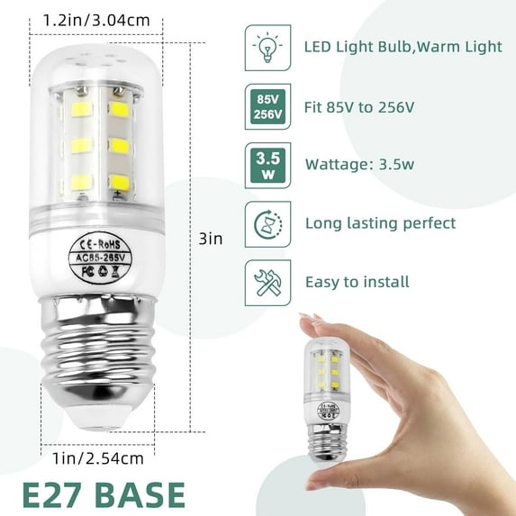 XUERUI-Updated 5304511738 Light Bulb Refrigerator kei d34l LED Bulb 3 ...