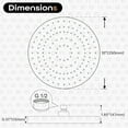 XUERUI-Waterfall Showerhead 10-Inch Large Bathroom Overhead Rainfall ...