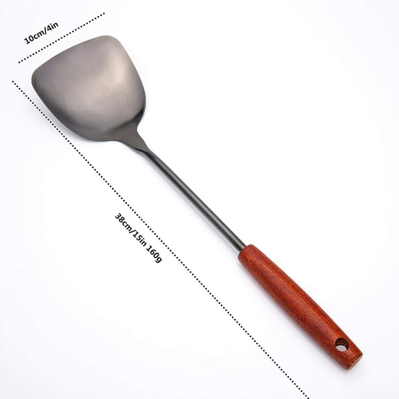 XUERUI-Wok Spatula 15 inches Spatulas for Wok, Stainless Steel Metal ...