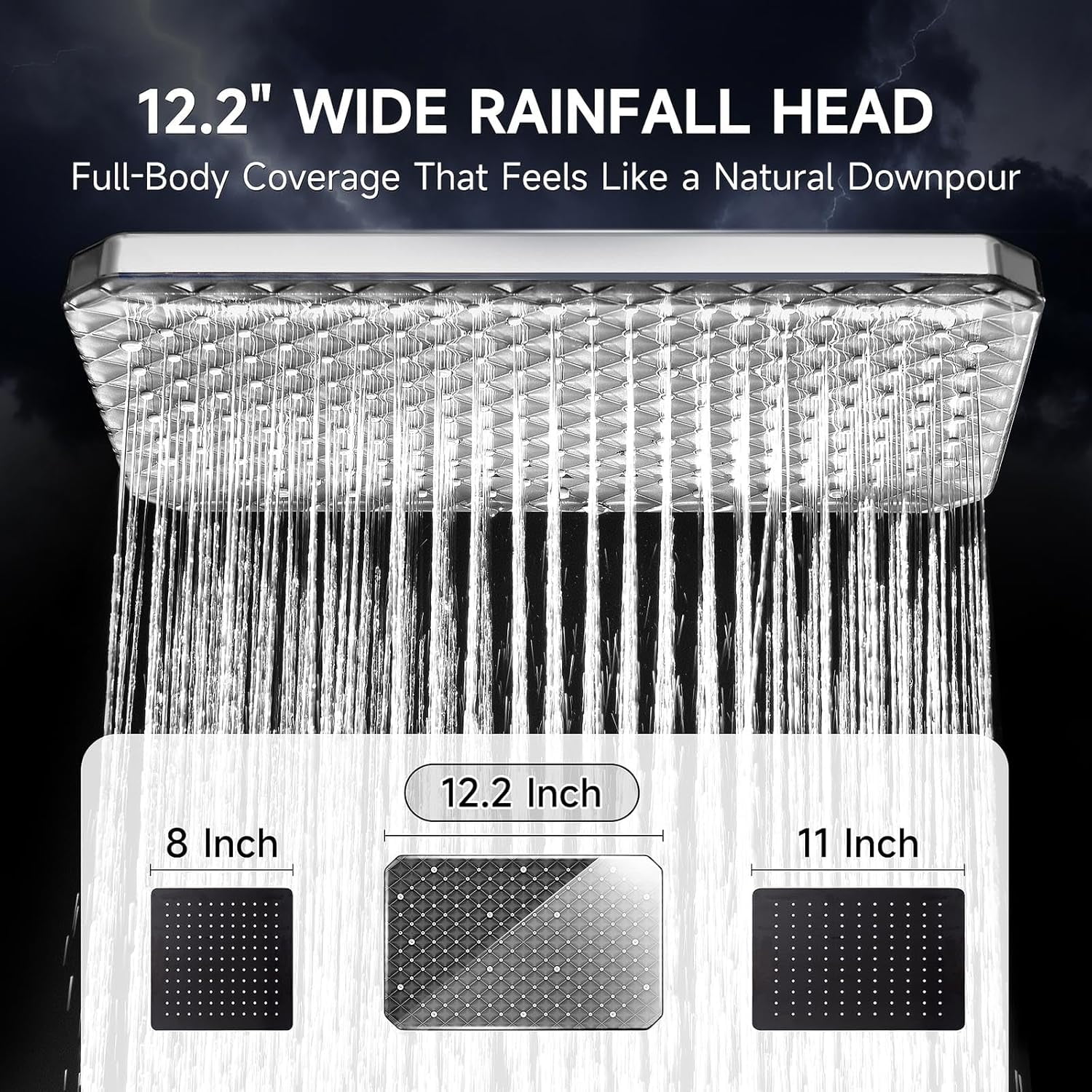 XUERUI-XXL 12.2" Rain Shower Head with Handheld Spray Combo, High ...