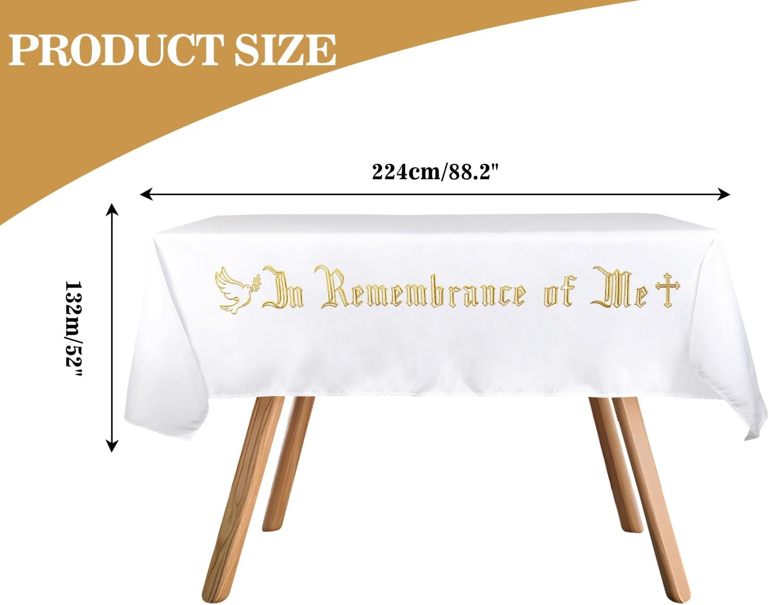 XUERUI-in Remembrance of Me Altar Frontal Holy Communion Table Cloth ...