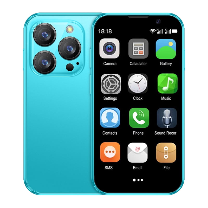 XUESEVEN Android 9 Mini Smart Phone 3.0 Inch Screen 2GB RAM 16GB ROM 2 ...