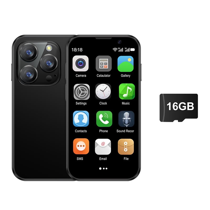 XUESEVEN Android 9 Mini Smart Phone 3.0 Inch Screen 2GB RAM 16GB ROM 2 ...