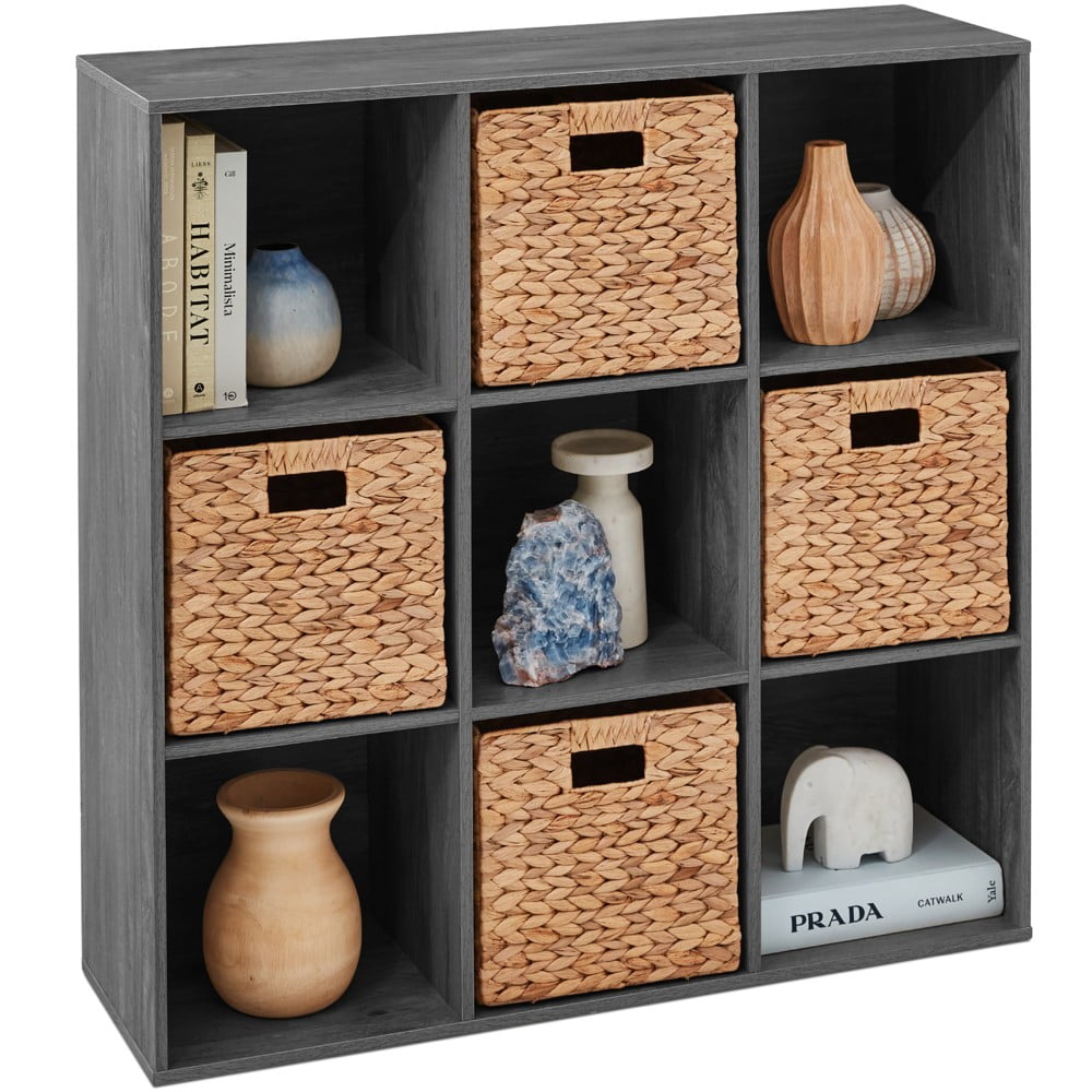 XUESTARDYBIU 9-Cube Bookshelf 11in Display Storage Compartment ...
