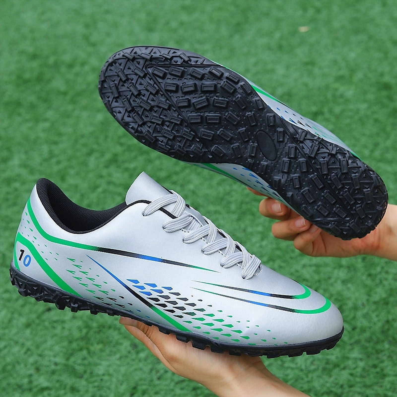 XUET Boys Mens Soccer Cleats Firm Ground Soccer Shoe Professional ...