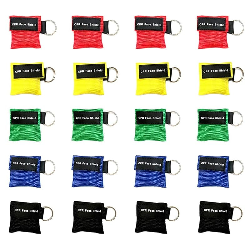 XUET CPR Face Shield Mask, Keychain Mask Disposable Emergency Kit CPR ...