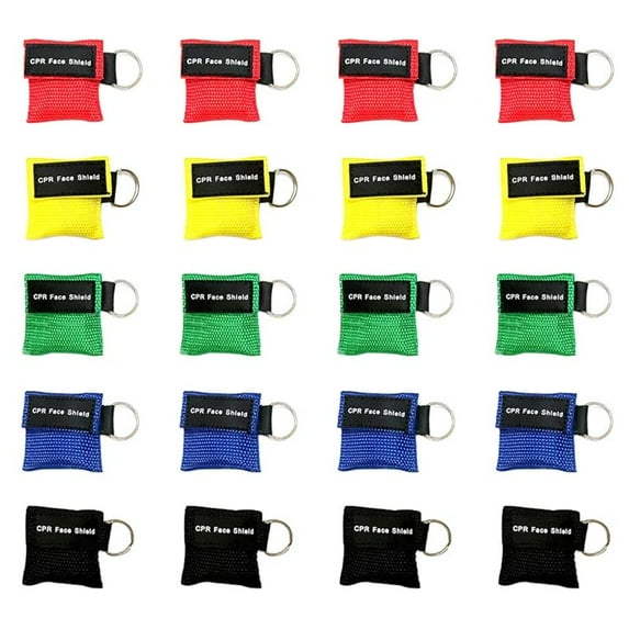 XUET CPR Face Shield Mask, Keychain Mask Disposable Emergency Kit CPR ...