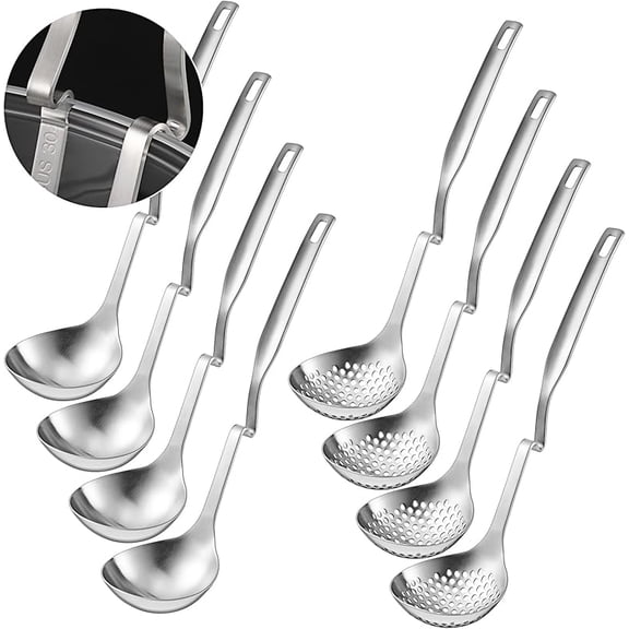 4 oz. Kitchen Ladle 11 Inch Soup Ladle 18/10 Stainless Steel Cooking ...