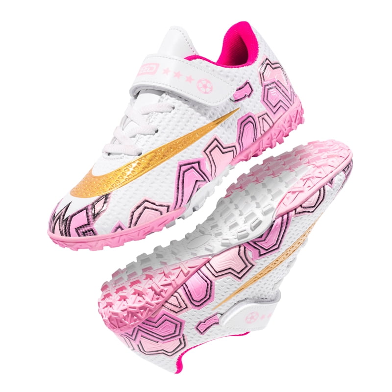 XUET Kids Firm Ground Soccer Cleats Boys Girls Athletic Outdoor ...