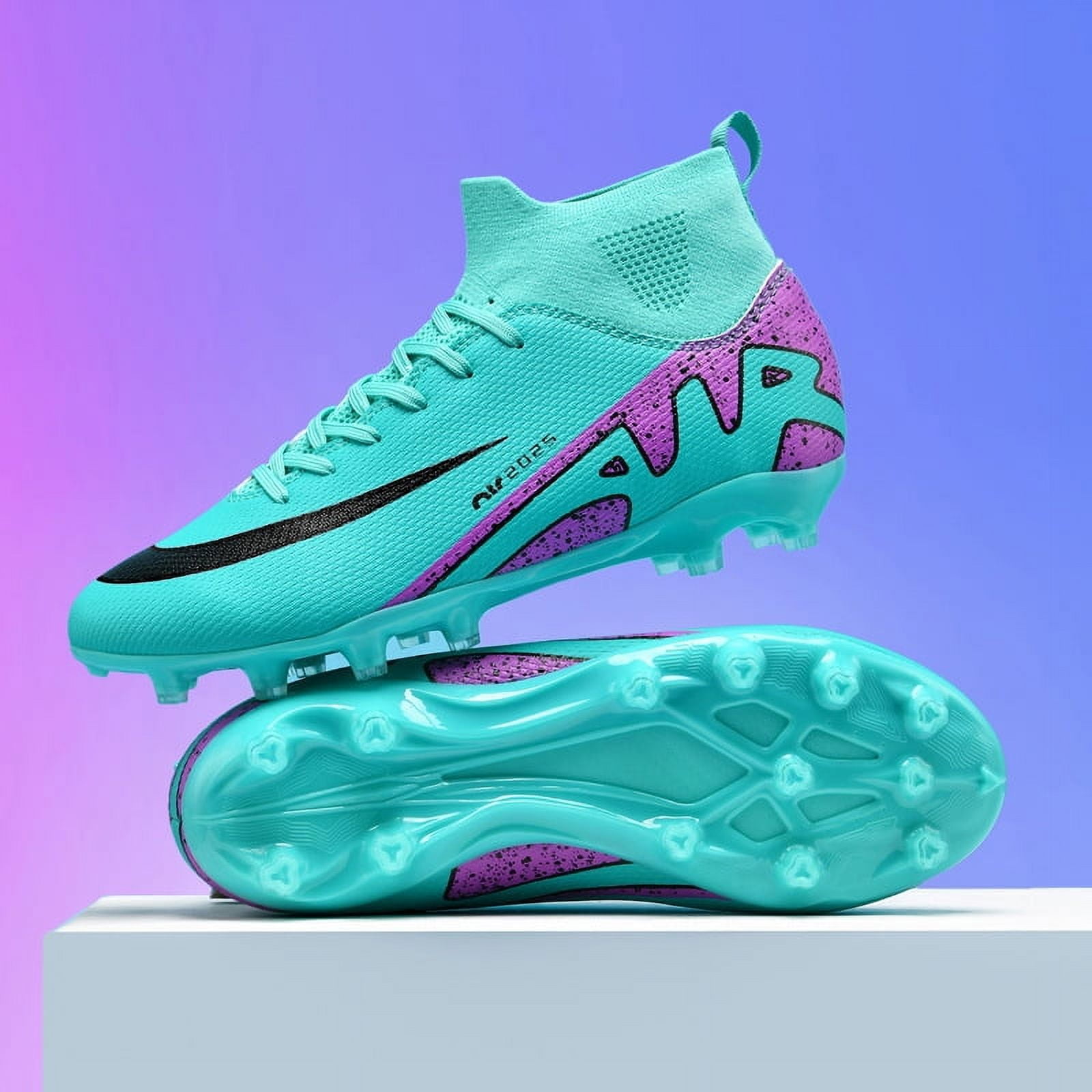 XUET Kids Soccer Cleats Boys Girls Firm Ground Professional Athletic ...