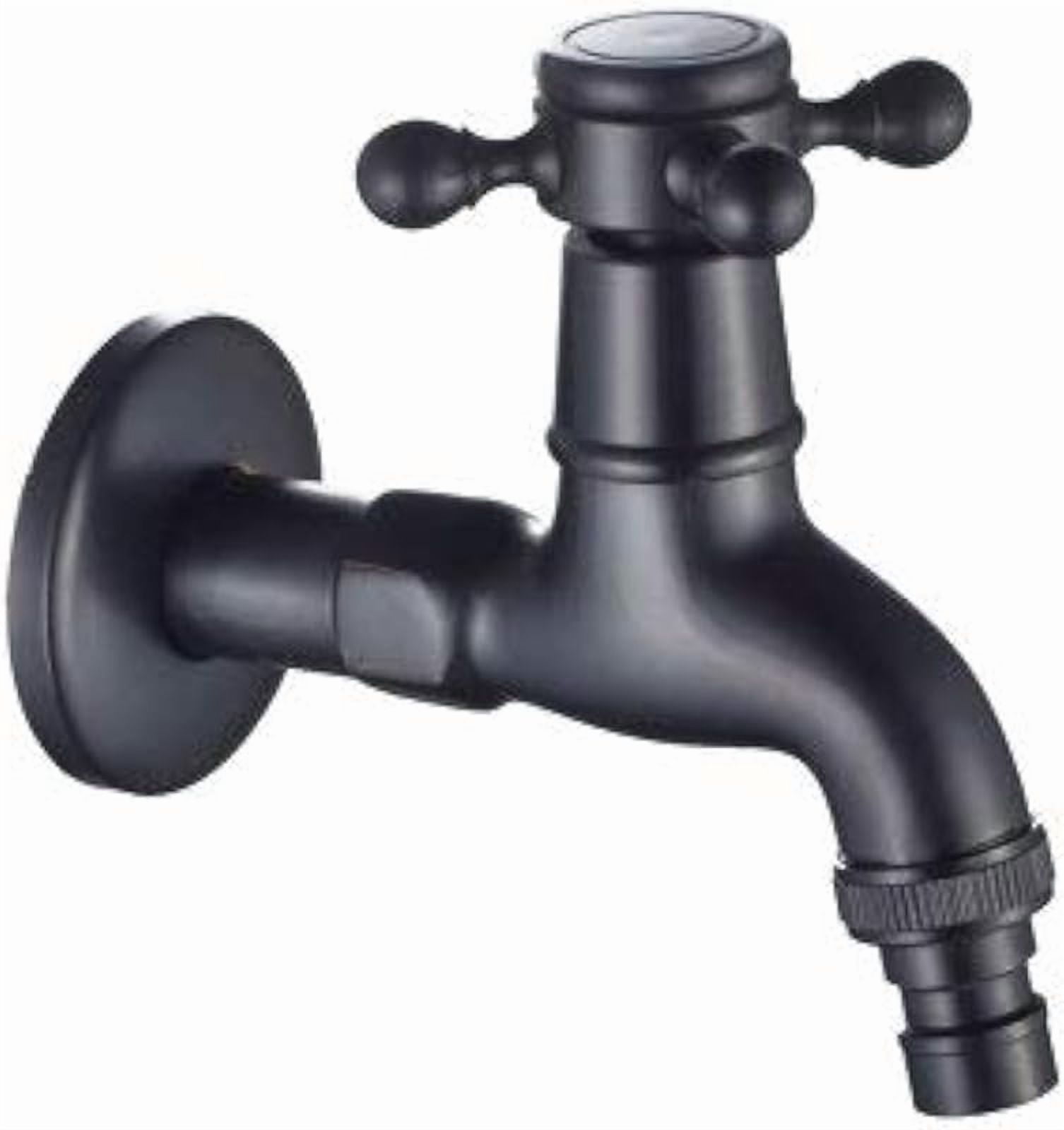 XUET Outdoor Wall Mount Sink Faucet - Cold Water, Bronze - Walmart.com