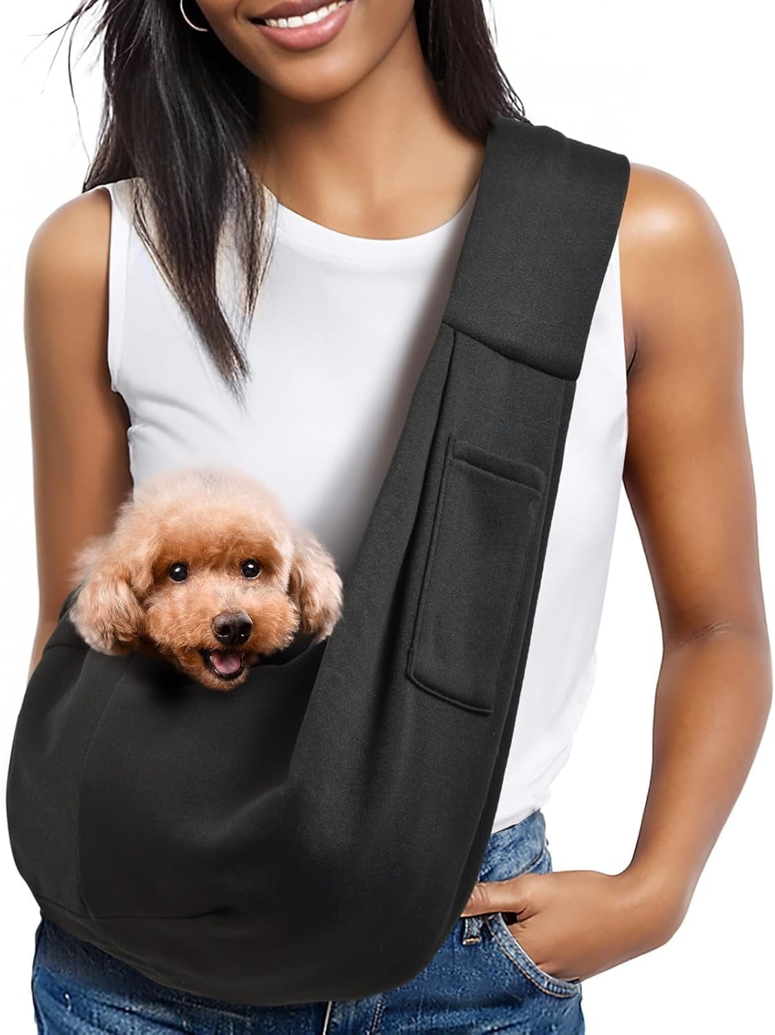 XUET Small Dog Sling Carrier - Classic Pocket & Classic Strap - for 3 ...