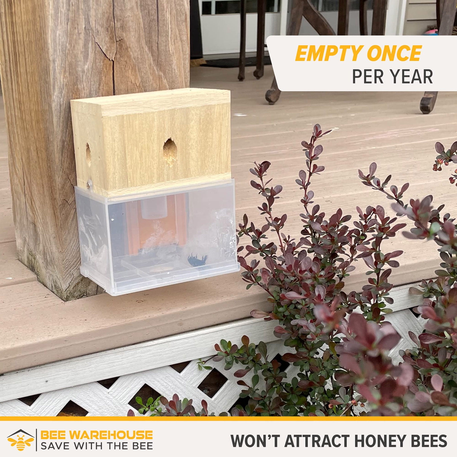 XUEYING Raid Gnat Spray Carpenter Trap Wood Boring Trap Unique Catch ...