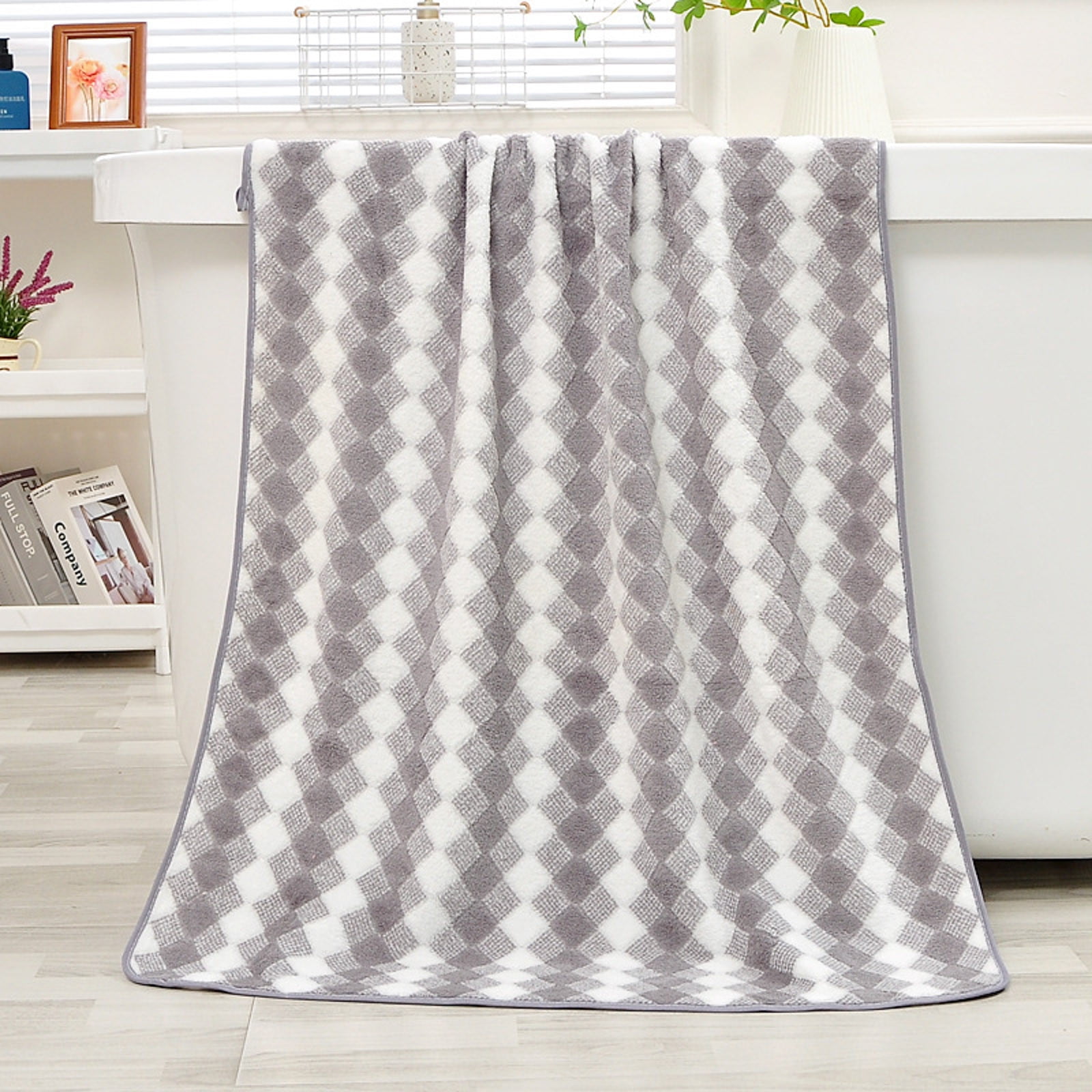 XUEYING Soft Extra Large Towels High Density Coral Absorben Towel Towel ...