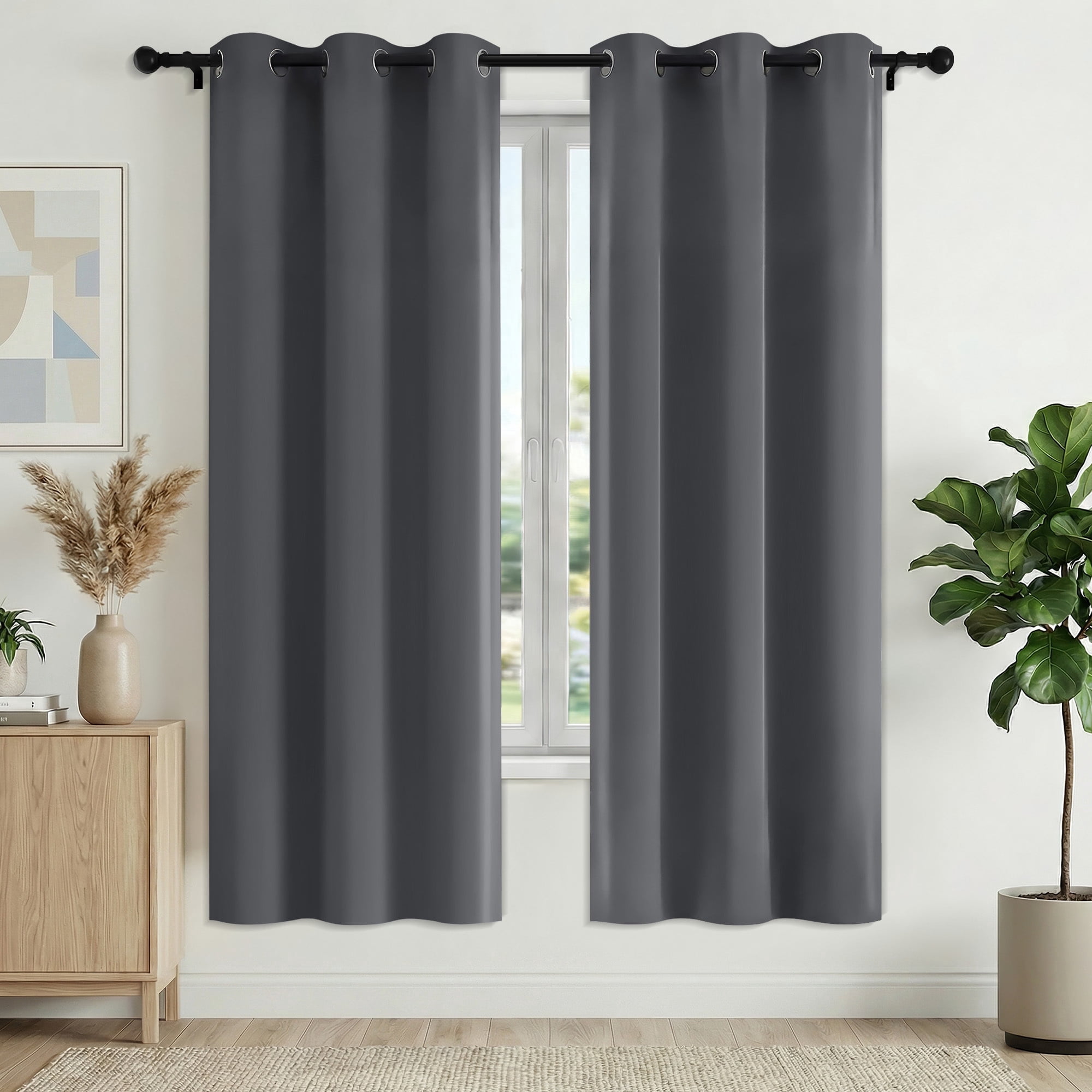 XUEYU 100% Blackout Curtains for Bedroom, Light Blocking Thermal ...