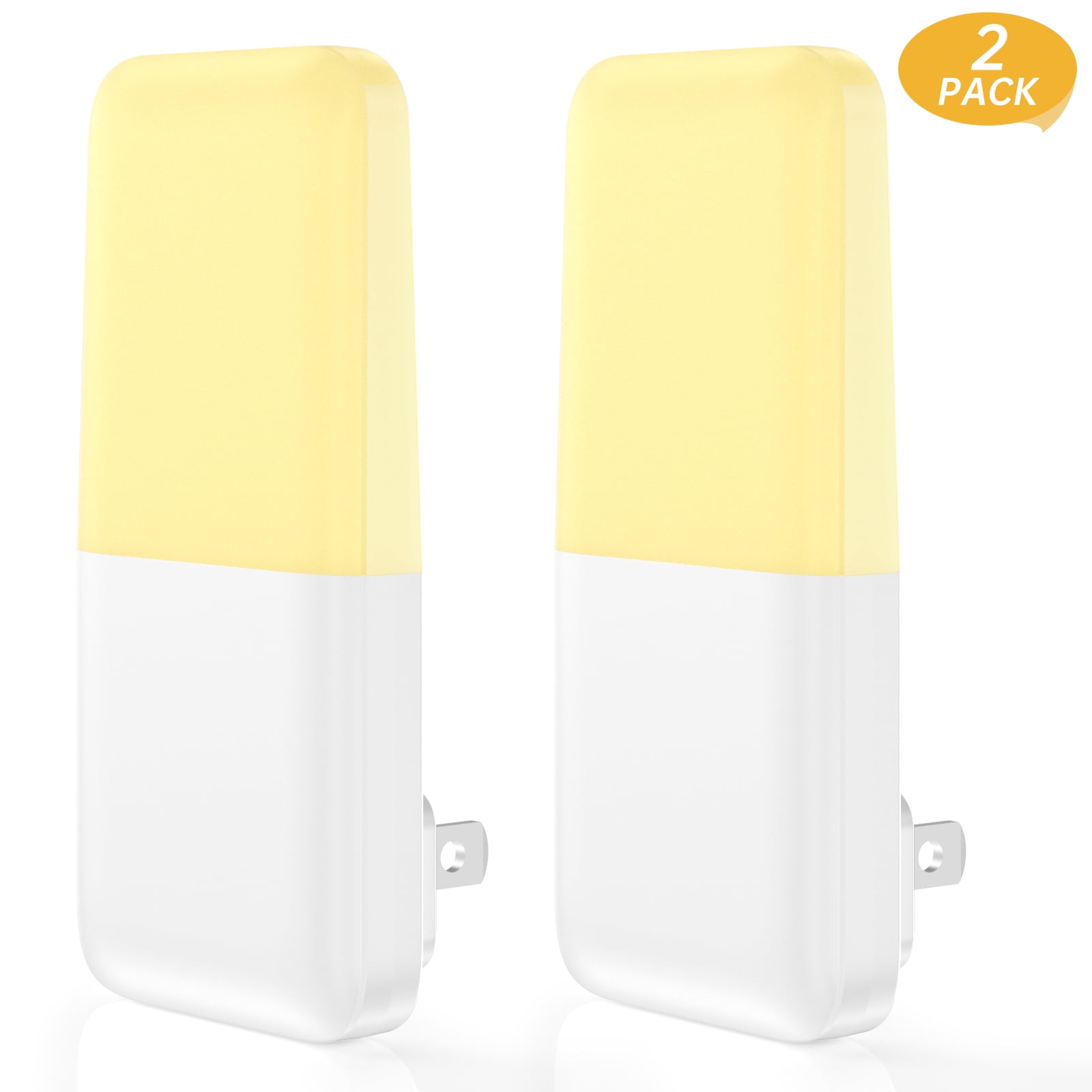 XUEYU 2 Pack Night Lights Plug into Wall, Modern LED Night Light with ...