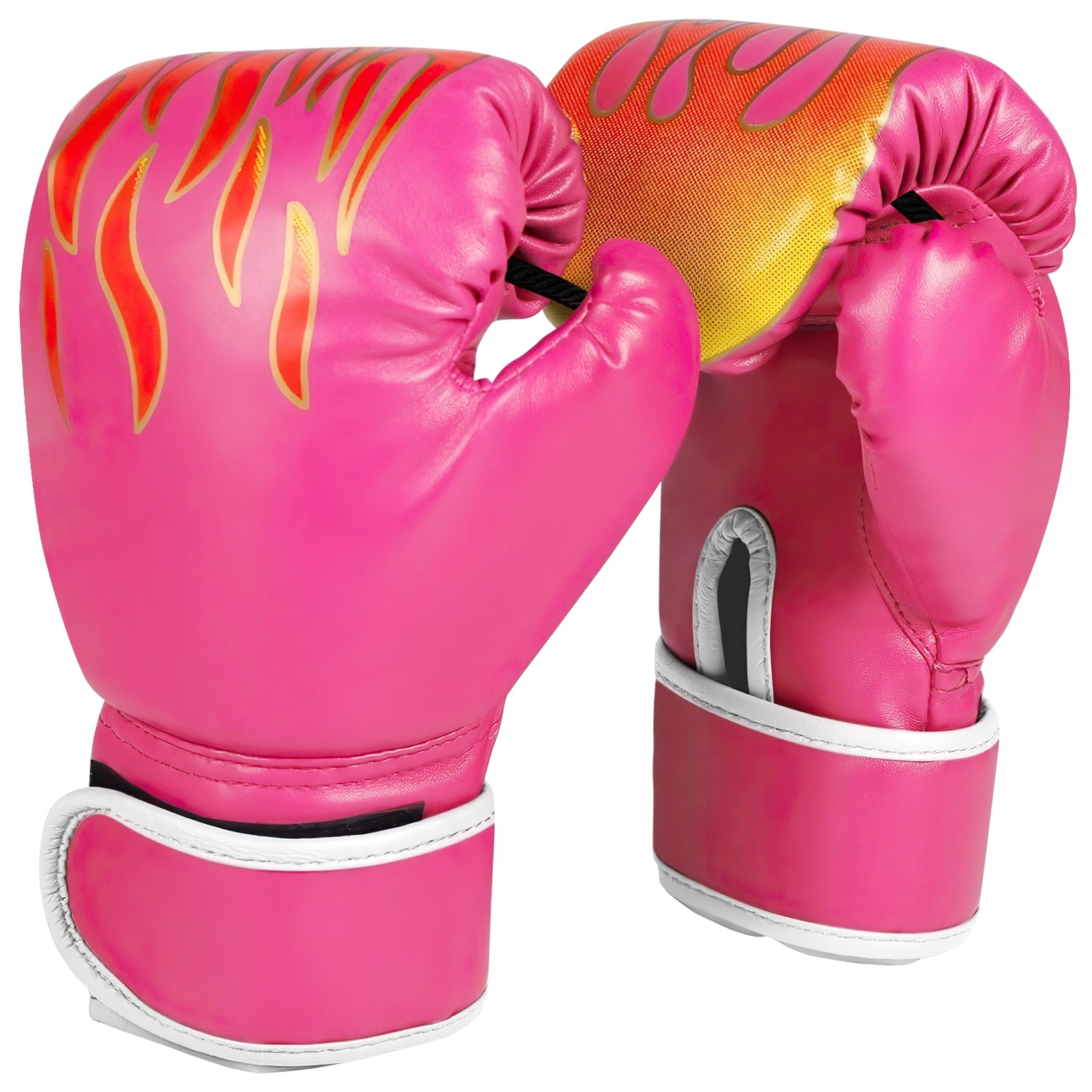 XUEYU Boxing Gloves for Kids, 6oz Gloves for Youth’s Boxing, PU Fire ...