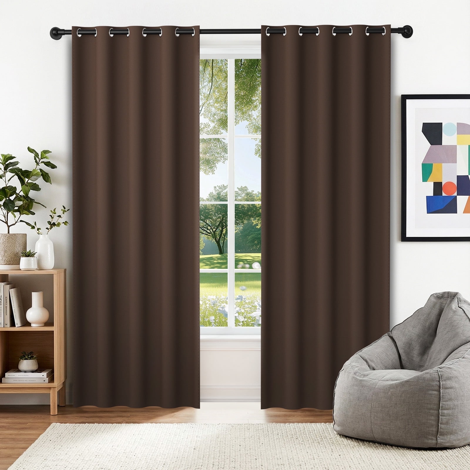 XUEYU Blackout Curtains, Full Light Blocking Curtains for Bedroom ...