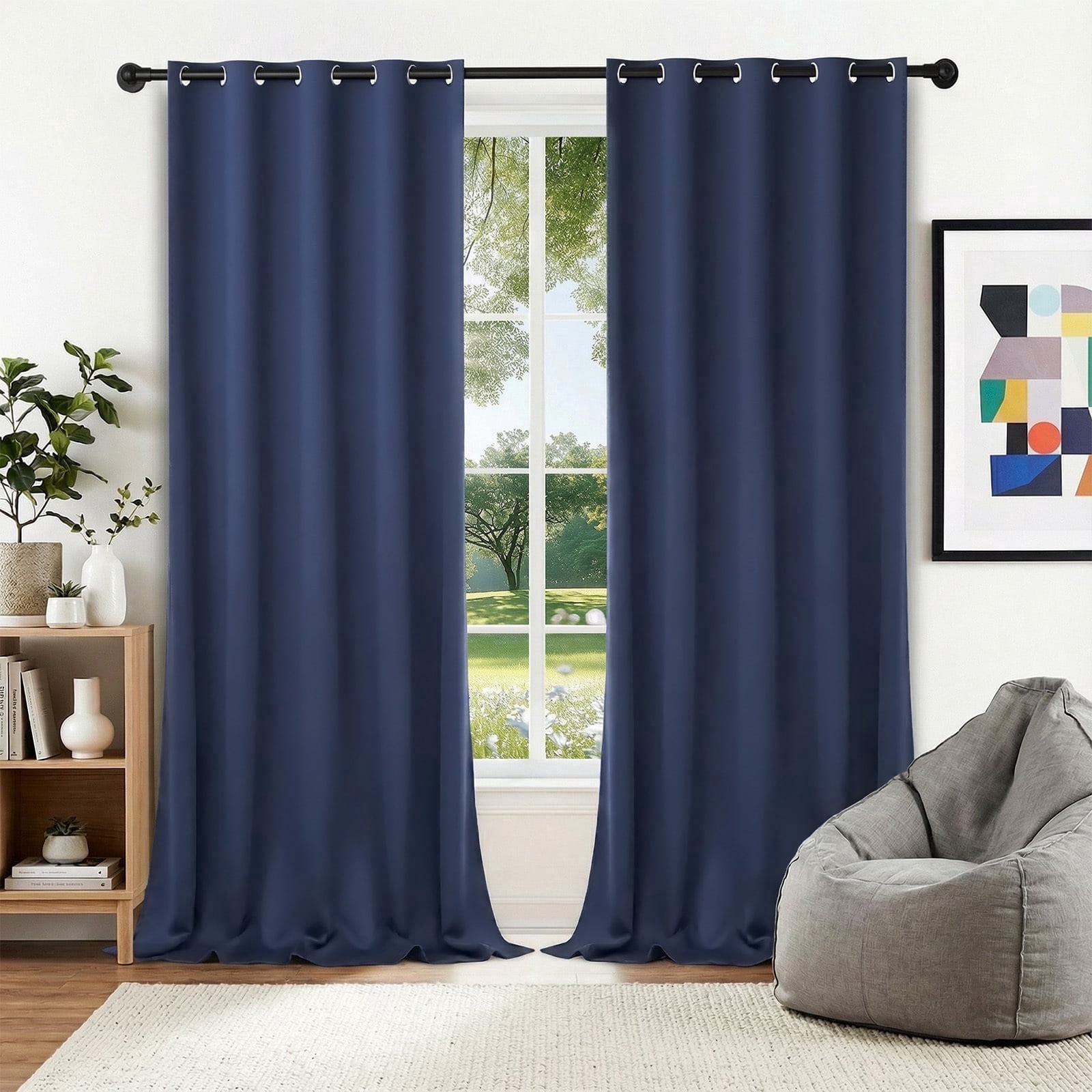 XUEYU Blackout Curtains, Full Light Blocking Curtains for Bedroom ...