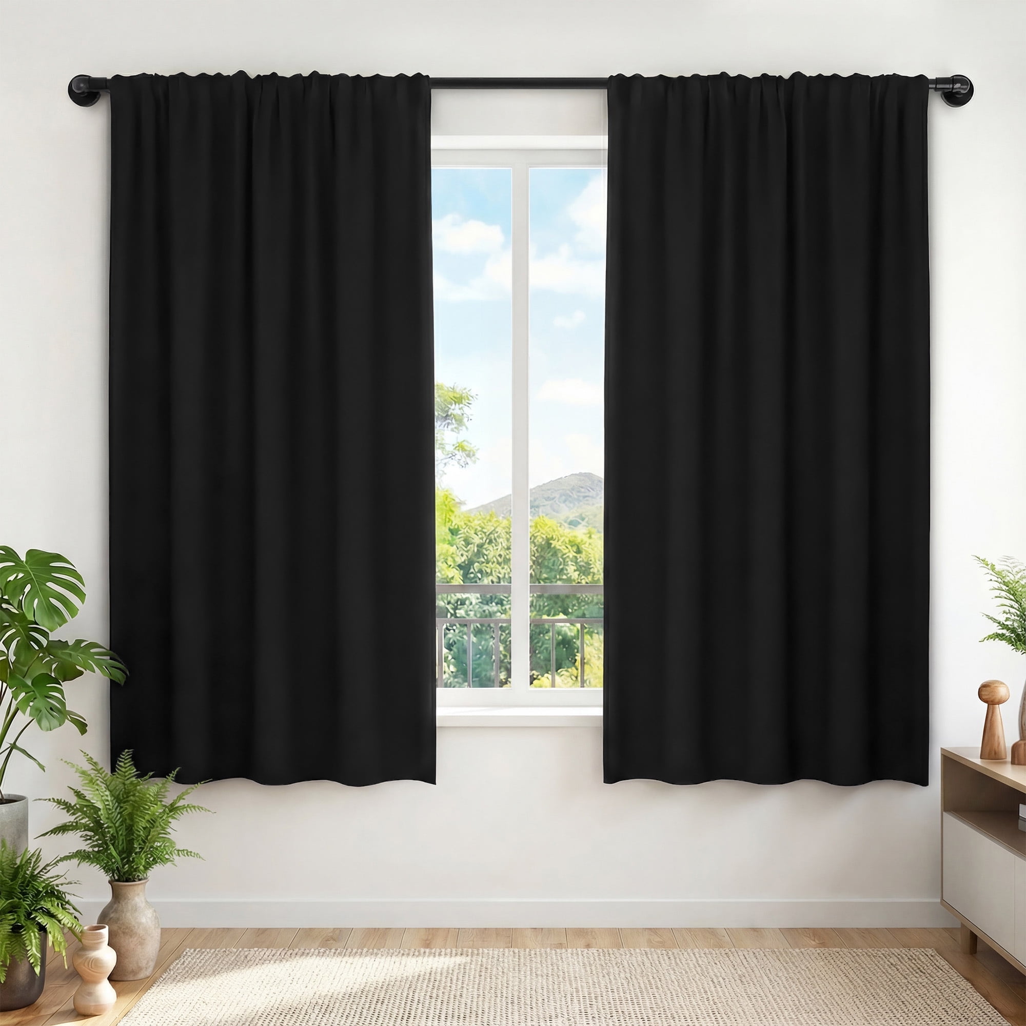 XUEYU Blackout Curtains for Bedroom 72 Inch - Window Curtains Blackout ...