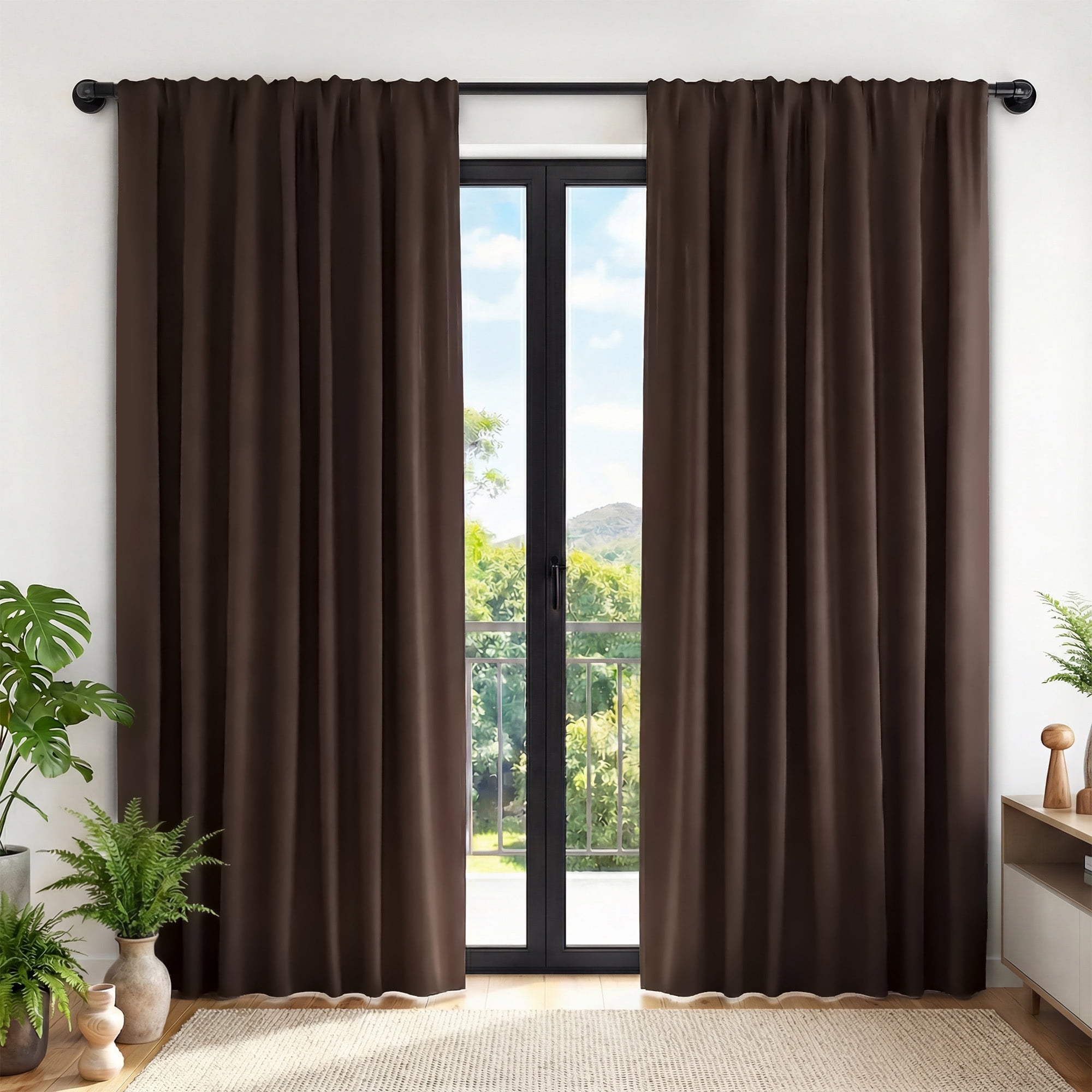 XUEYU Blackout Curtains for Bedroom 84 Inch - Window Curtains Blackout ...