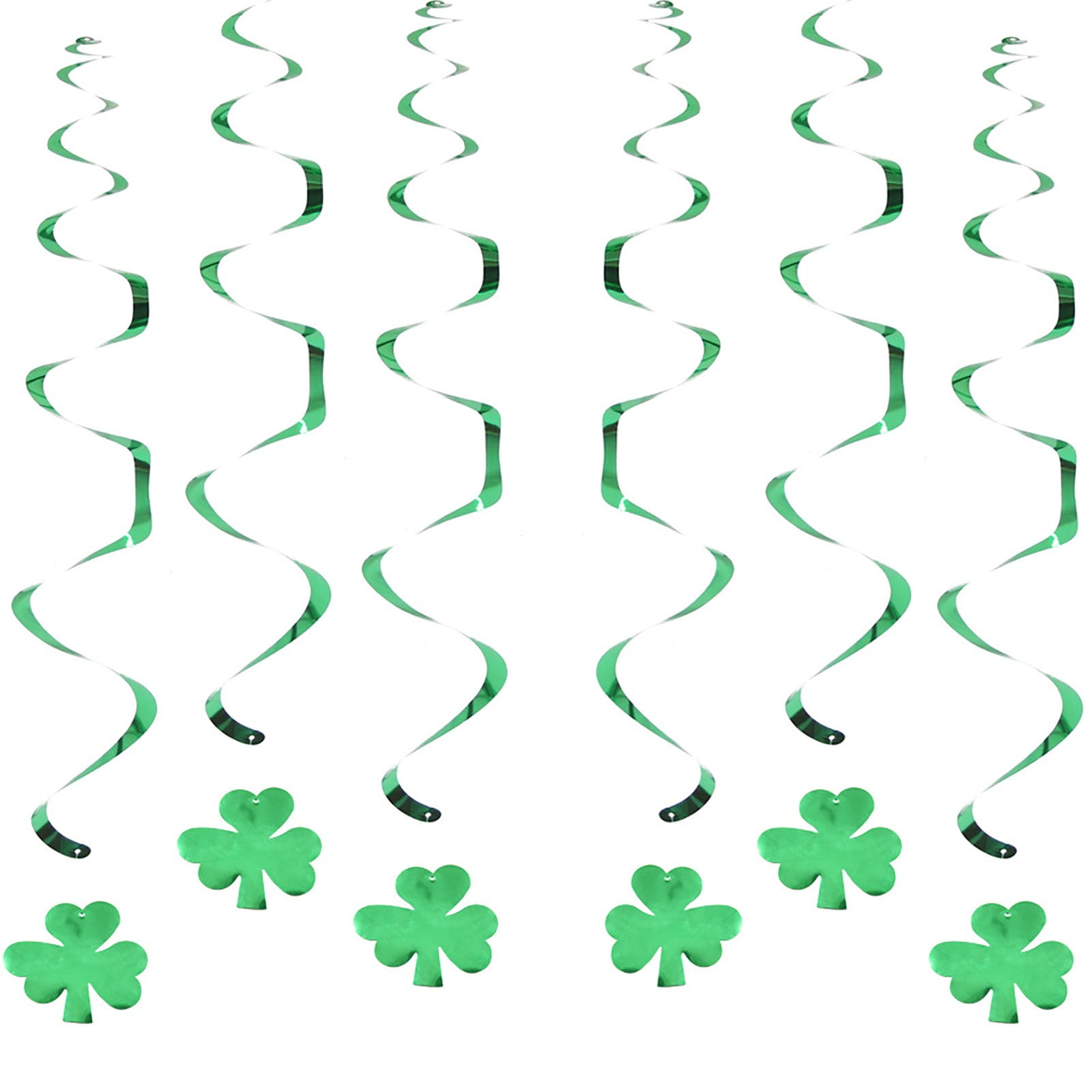 XUFLVPSEF 12 PCS Green Shamrock St Patricks Day Hanging Swirls Ceiling ...