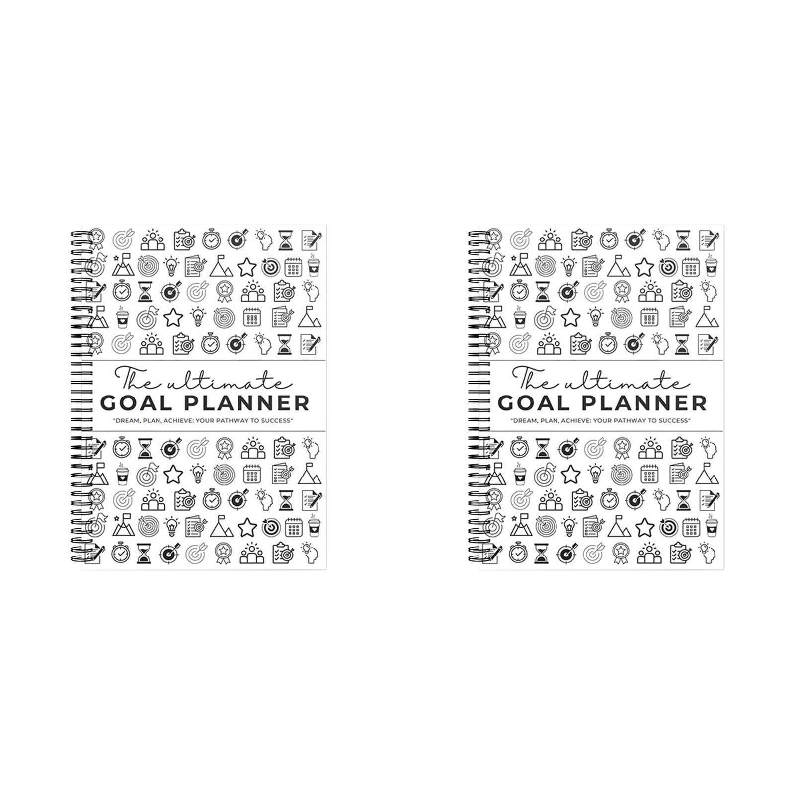 XUFLVPSEF 2 Pack 100-Day Goal Setting Planner & Productivity Journal ...